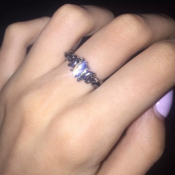 Jewelry | Silver Moonstone Ring Crescent Moon Hecate Mother Witch ...